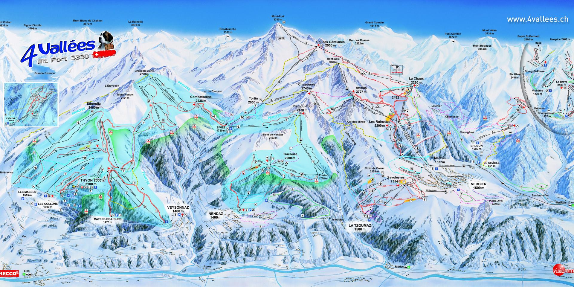 Pistenplan | Thyon Région